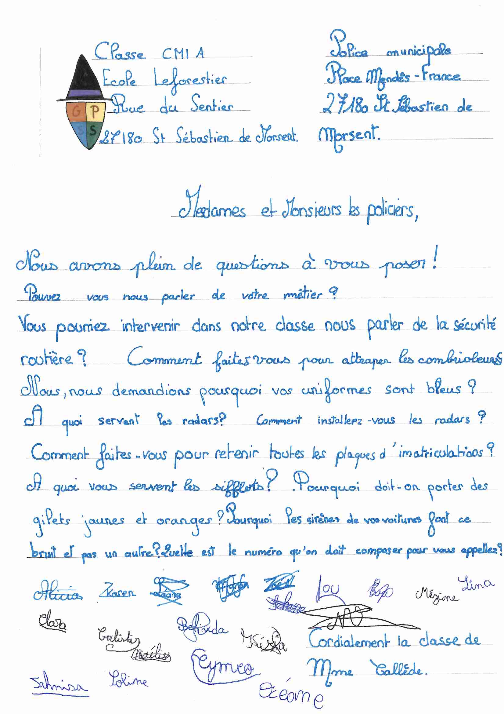 Lettres - École élémentaire Le Forestier Saint-Sébastien